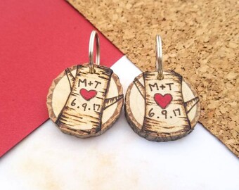 Wood keychains | Etsy