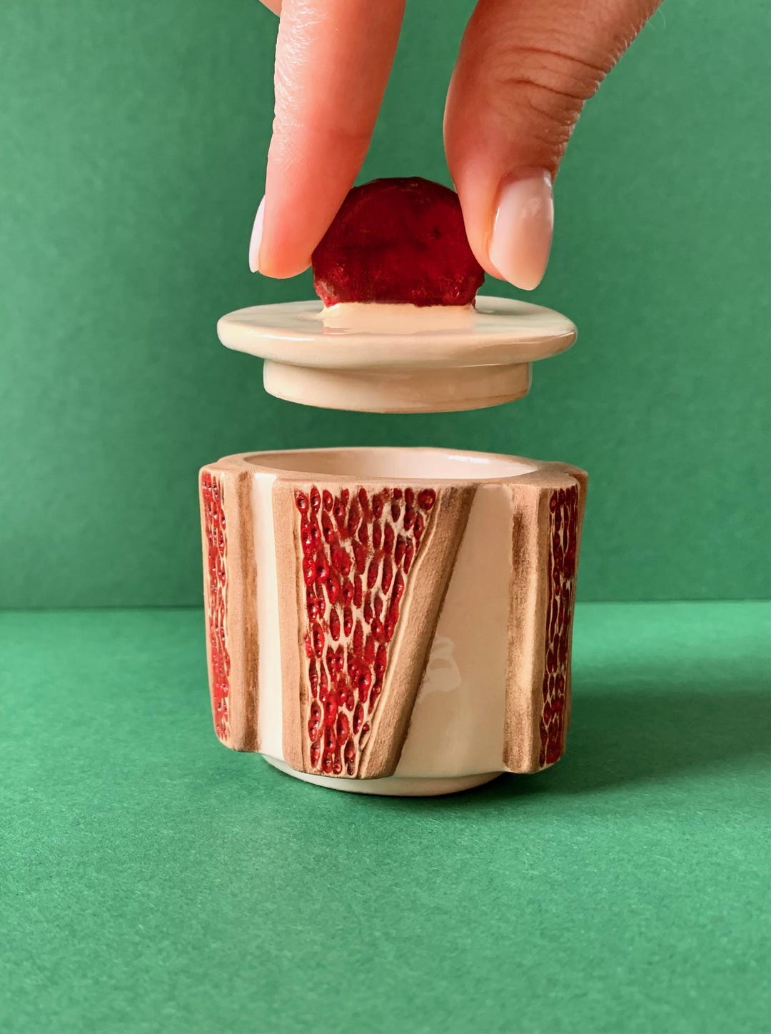 Salt Cellar, Ring Box With Lid, Handmade Ceramic Box, Ceramic Salt ...