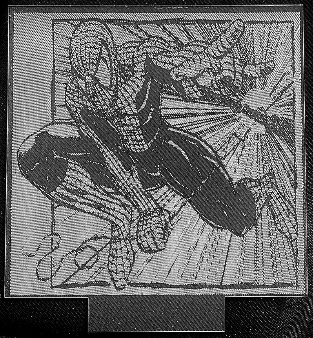 Spider-man Custom Acrylic Led Light - Etsy