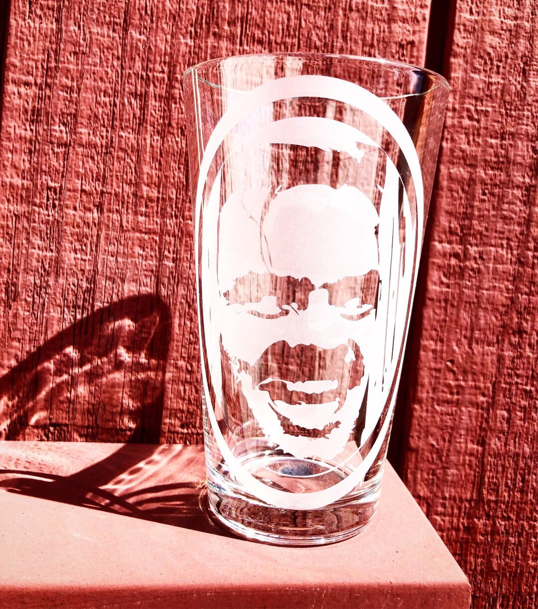 Jack Nicholson, the Shining, Here’s Johnny, Hand Etched 16oz Pint Glass ...