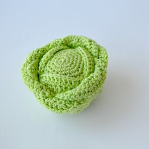 Crochet Cabbage, Crochet Vegetables, Play Food Toy, Kitchen Decor, Soft ...