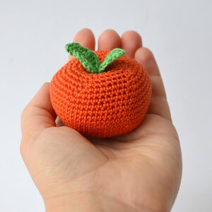 Crochet Mandarin, Crochet Fruit, Kitchen Decoration, Knitted Mandarin ...