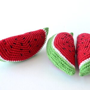 Watermelon Slice Crochet, Crochet Vegetables, Play Food Toy, Soft Toys ...
