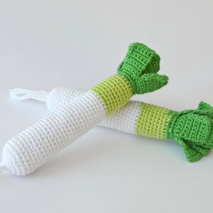 Crochet Leek, Crochet Vegetables, Play Food, Soft Toys, Handmade Toys ...