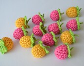 Crochet Raspberries Crochet Berries Play Food Soft Toys - Etsy