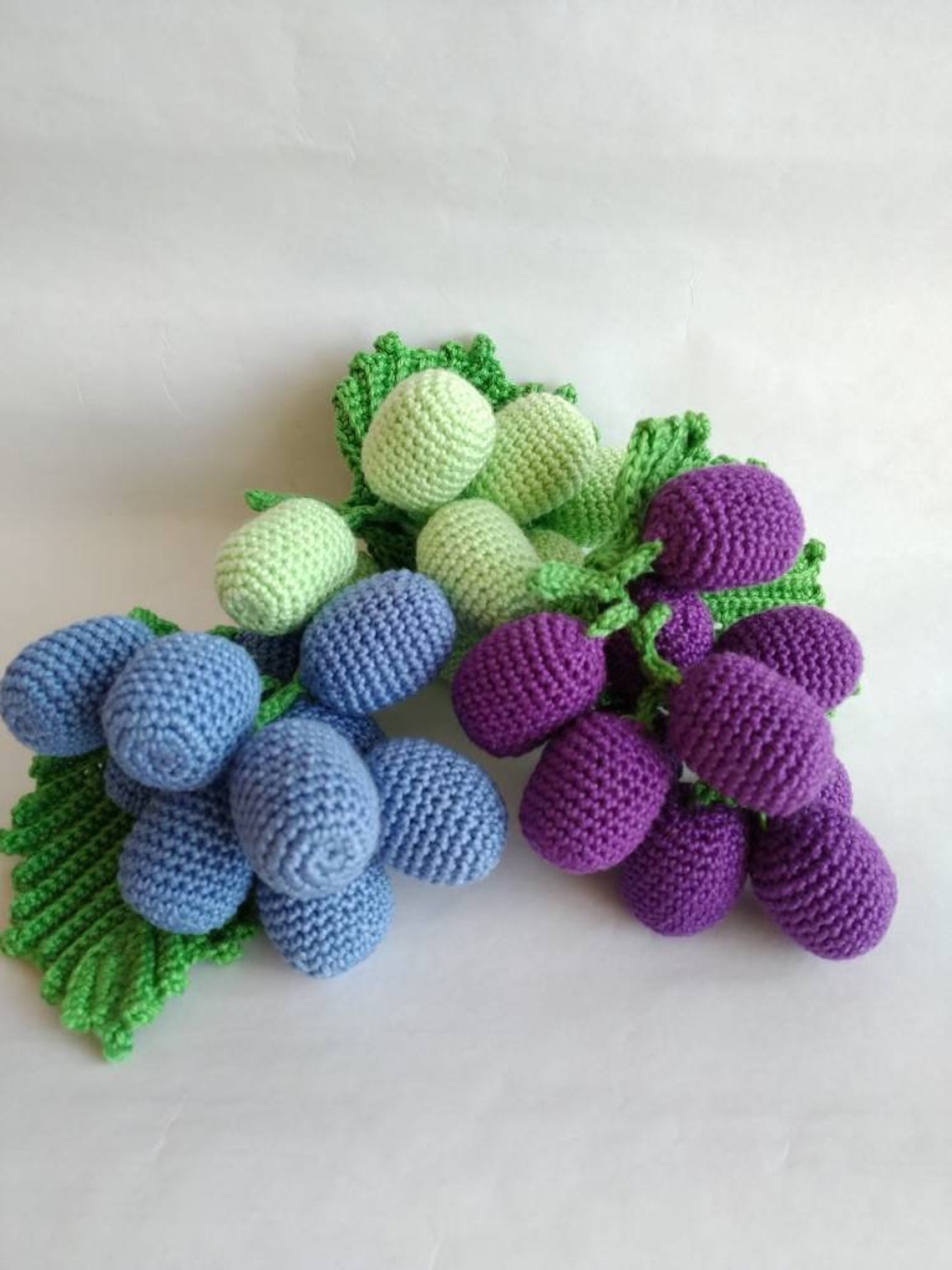 Crocheted grapes crochet fruits amigurumi food soft toys | Etsy