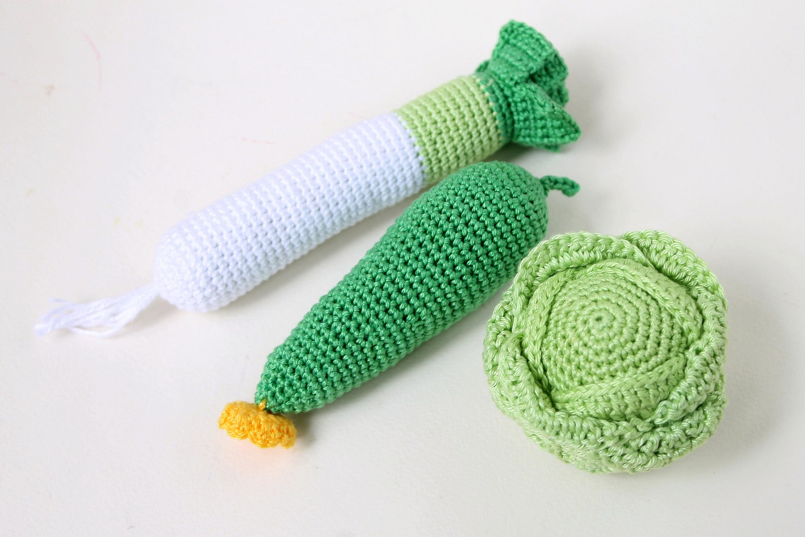 Set of 5 Pcs Crocheted Vegetables Kitchen Decor Easter - Etsy