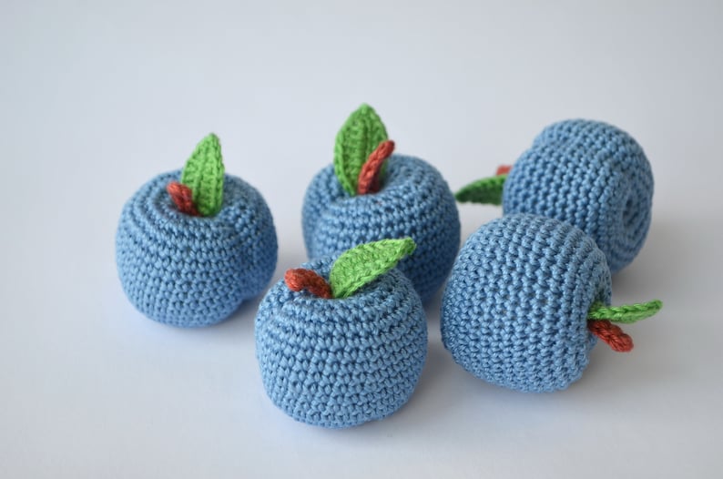 Crochet Plums Crochet Berries Play Food Soft Toys Handmade - Etsy