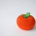 Crochet Mandarin, Crochet Fruit, Kitchen Decoration, Knitted Mandarin ...