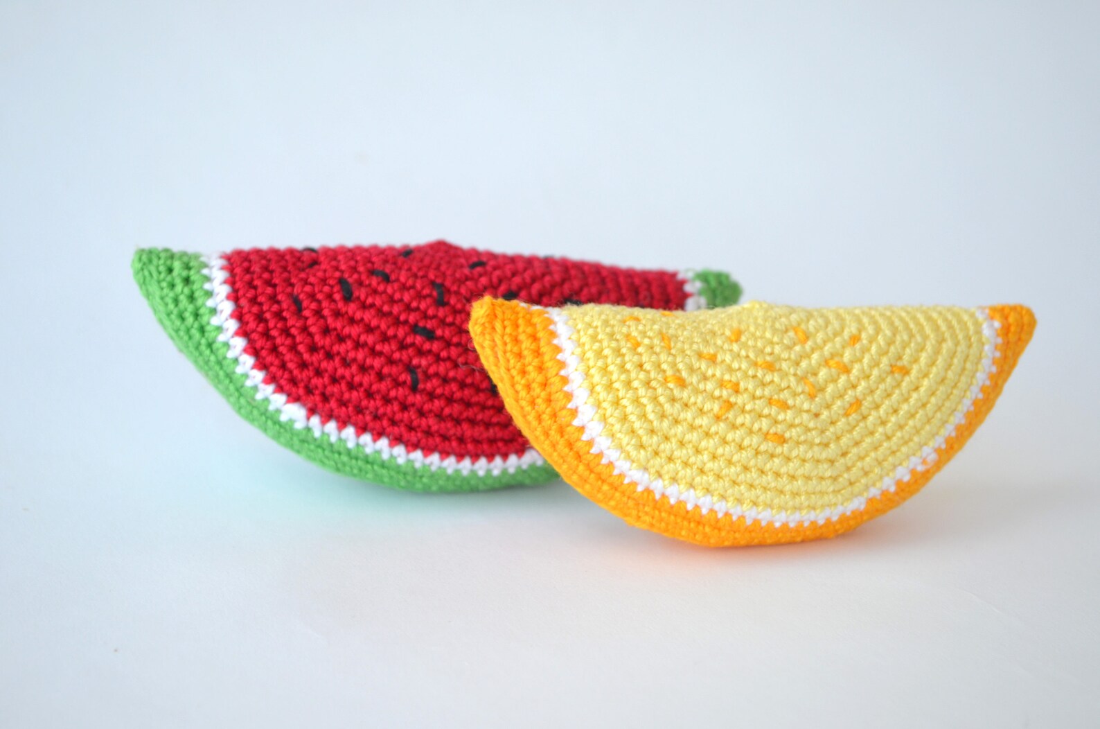 Watermelon Slice Crochet, Crochet Vegetables, Play Food Toy, Soft Toys ...