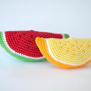 Watermelon Slice Crochet, Crochet Vegetables, Play Food Toy, Soft Toys ...