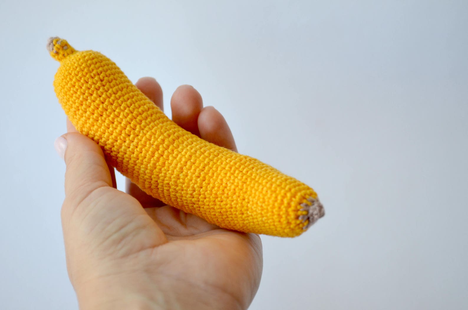 Banana crocheted crochet fruits crochet food play food | Etsy