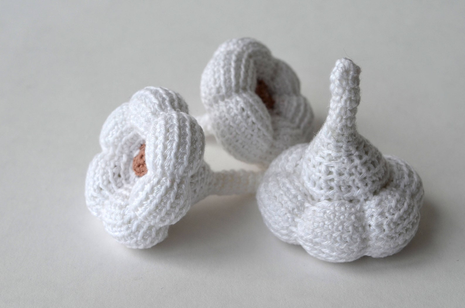 Crochet Garlic Crochet Vegetables Play Food Soft Toys - Etsy