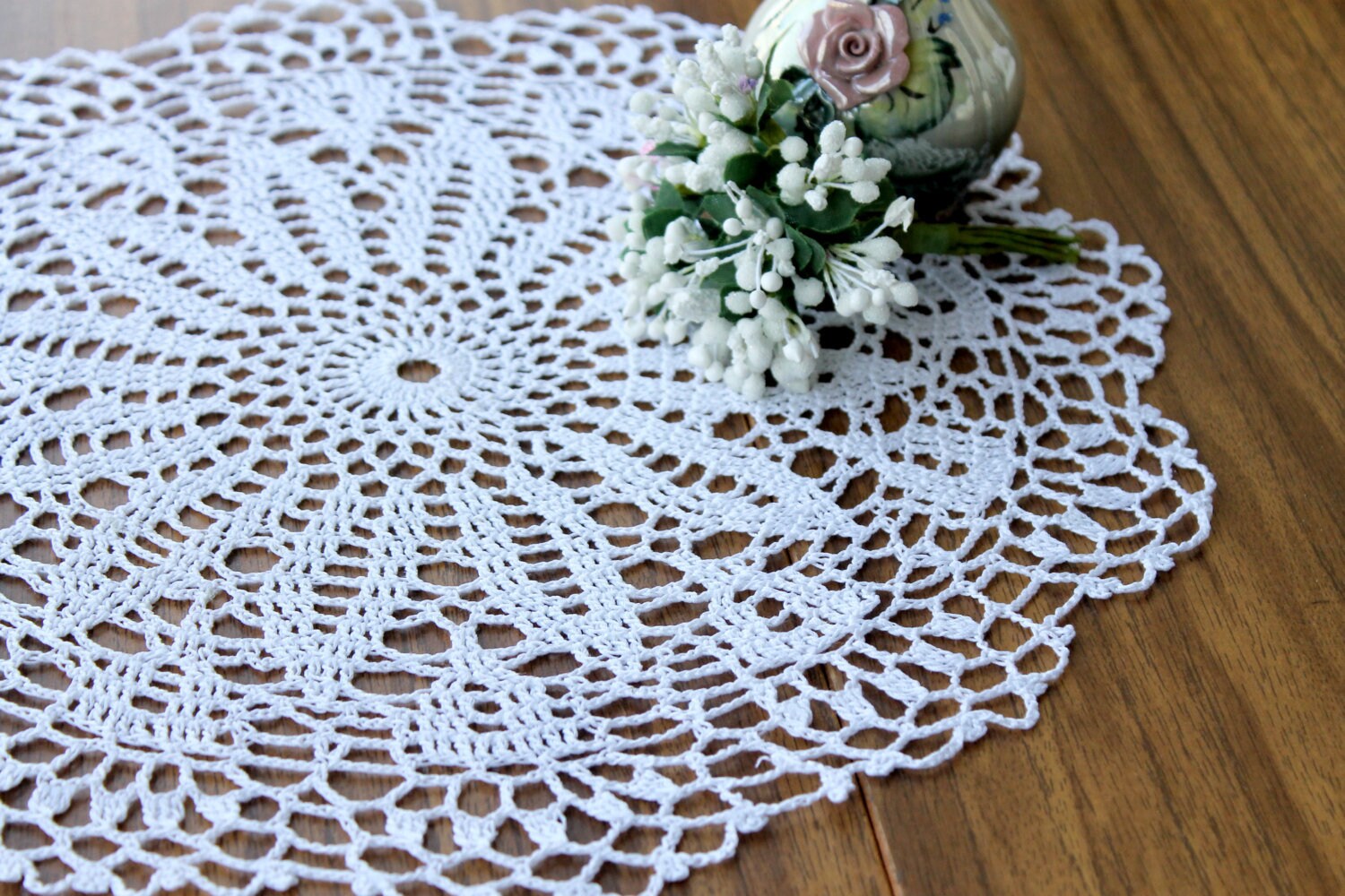 Knitted Doily, Openwork Doily, Crochet Doily, Handmade Doily, Home ...
