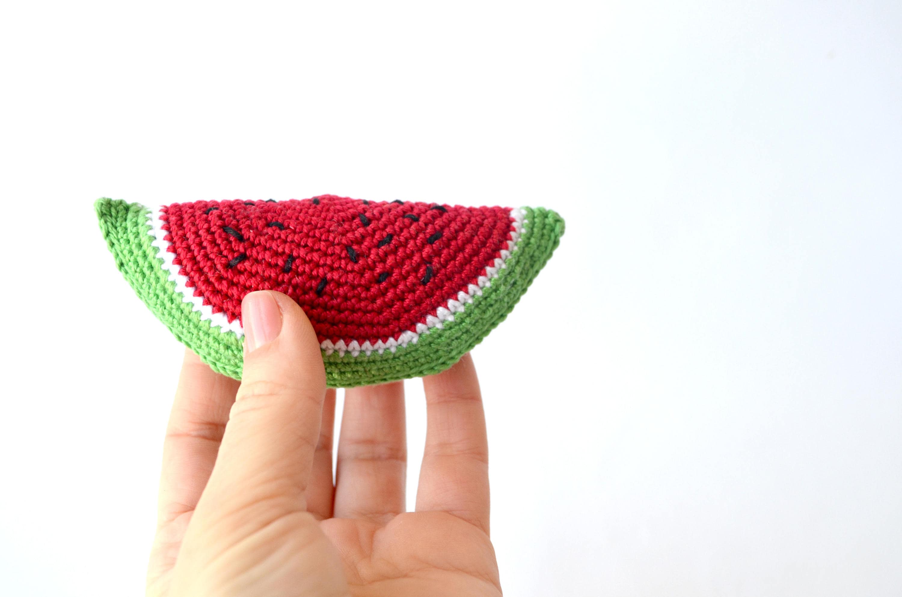 Watermelon Slice Crochet, Crochet Vegetables, Play Food Toy, Soft Toys ...