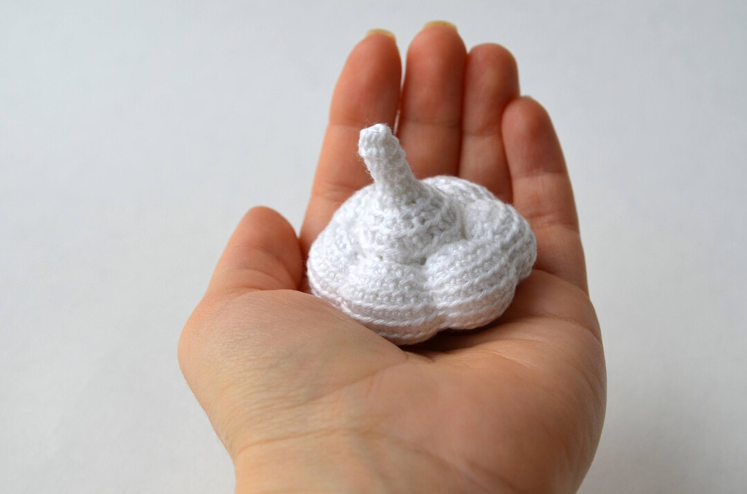 Crochet Garlic, Crochet Vegetables, Play Food, Soft Toys , Handmade ...