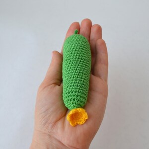 Crochet Cucumber, Crochet Vegetables, Play Food Toy , Kitchen Decor ...