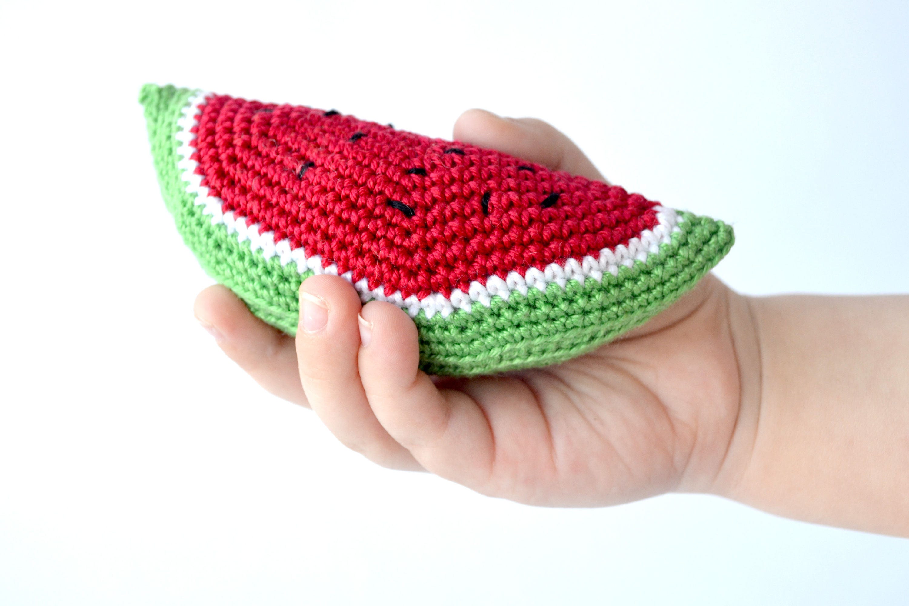 Watermelon Slice Crochet, Crochet Vegetables, Play Food Toy, Soft Toys ...