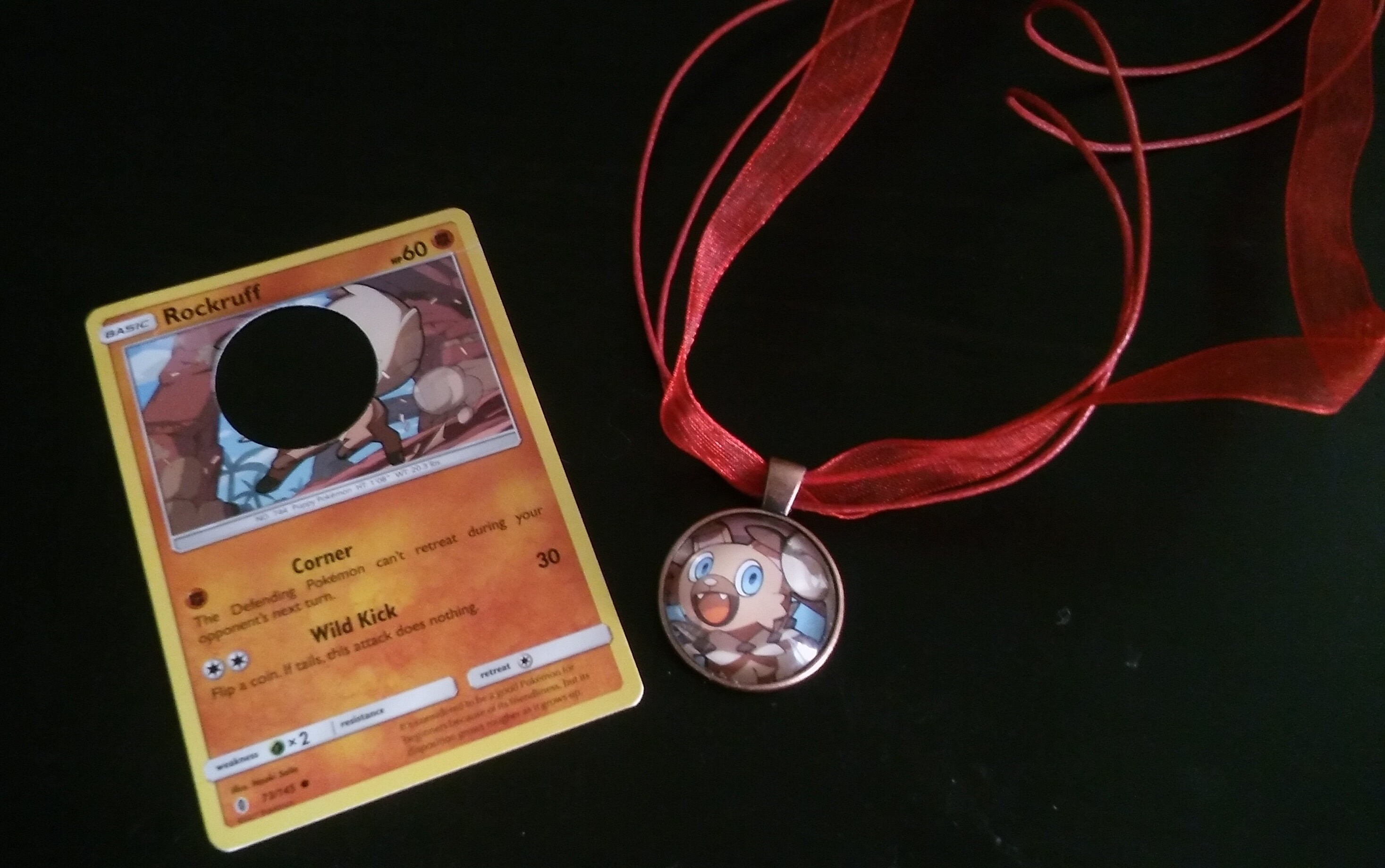 Custom Pokémon Necklace upcycled Trading Cards - Etsy