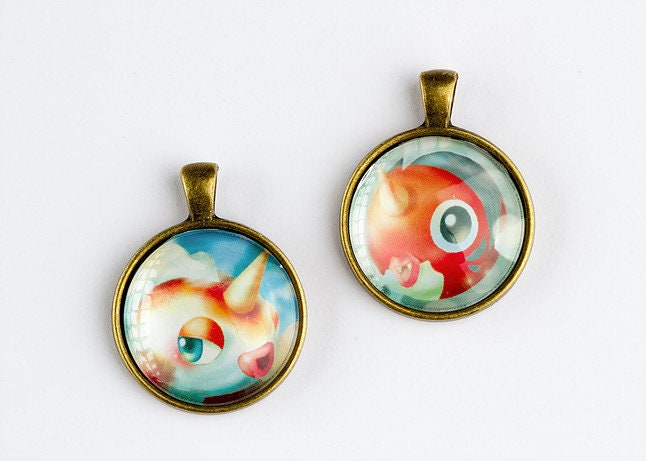 Custom Pokémon Necklace upcycled Trading Cards - Etsy