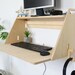 Computer Desk Wall Hanging Wooden Murphy Desk Adjust Custom Floating ...
