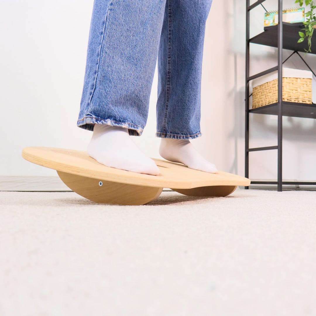 Plywood Furniture Balance Board Fitness Trainer Wooden Workout Roller ...