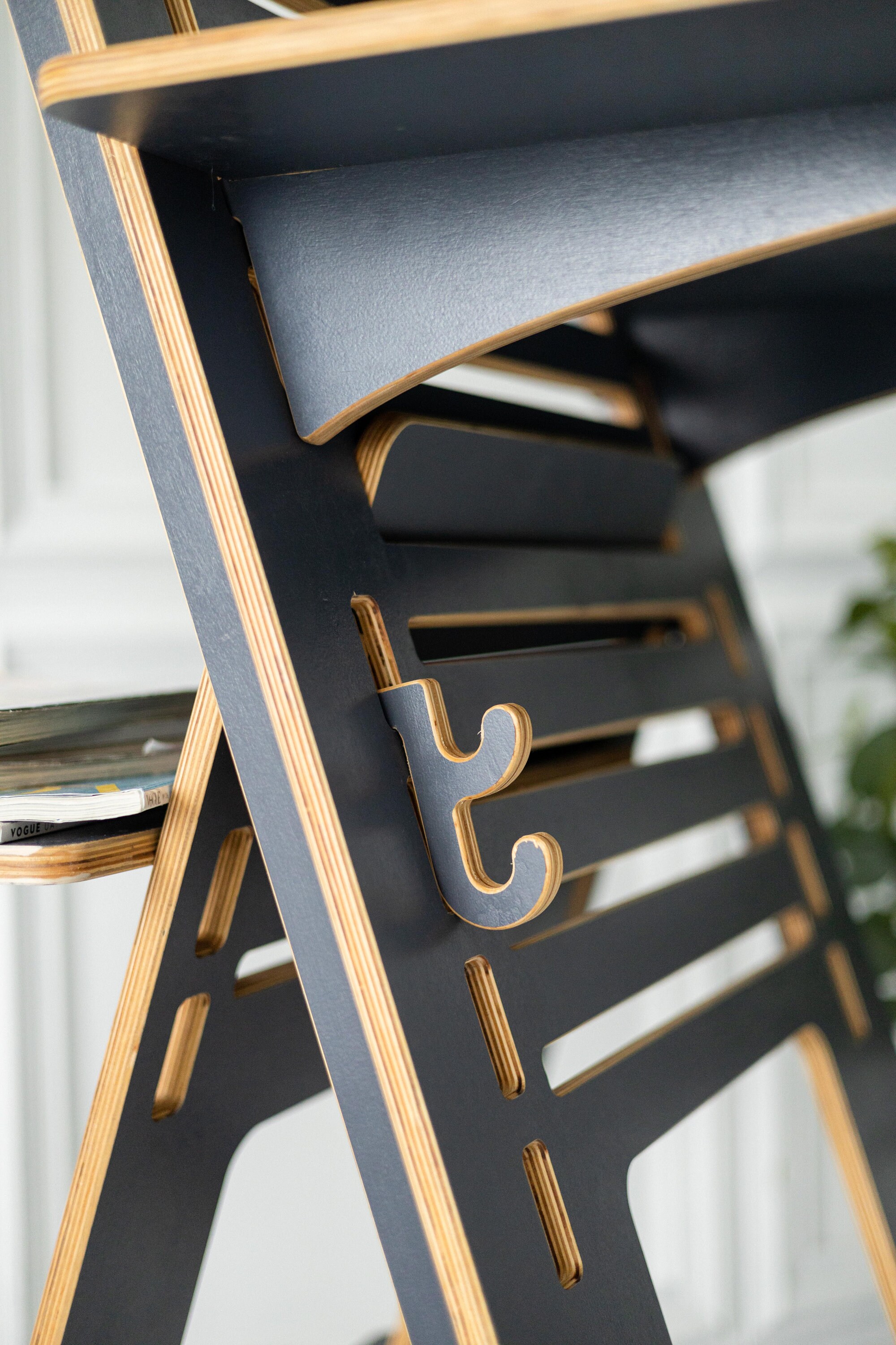 Computer Desk Adjustable Wooden Standing Laptop Desk Office Workstation ...