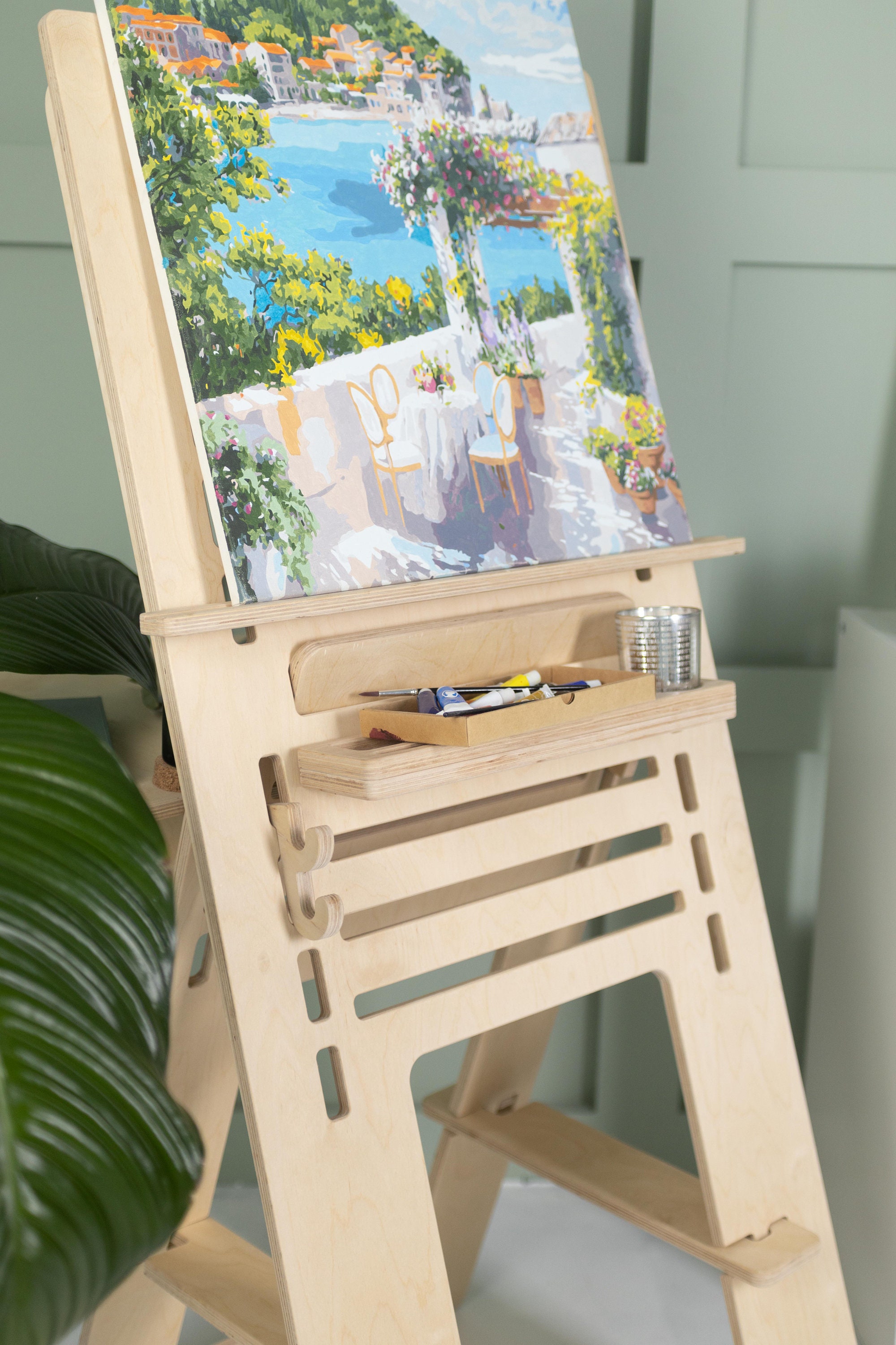 Standing Desk Engraved Wood Laptop Desk, Computer Stand Adjustable ...