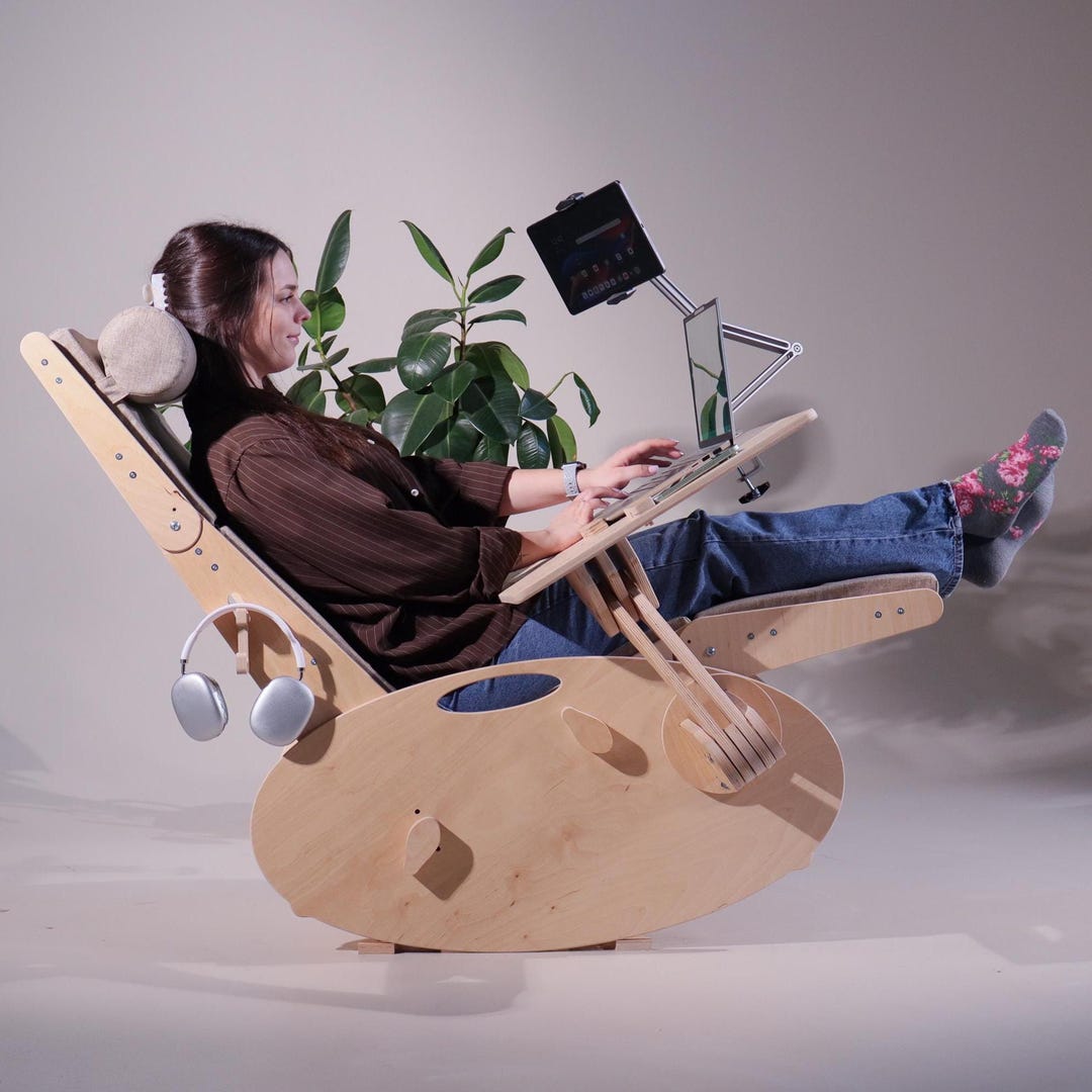 Ergonomic Lounge Workstation Chair: Adjustable Zero Gravity Recliner ...