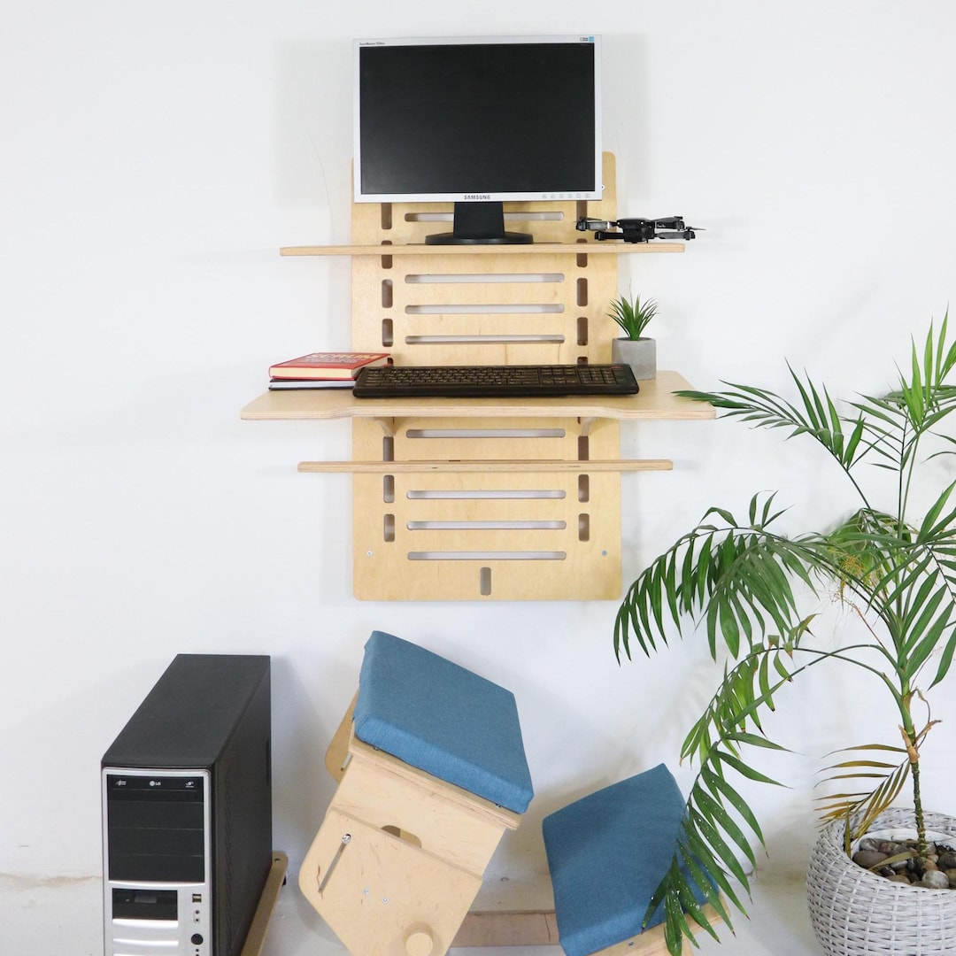 Computer Desk Wall Mount Desk Floating Table Custom Plywood Furniture ...