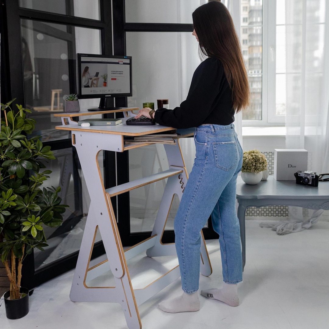 Office Furniture Adjustable Desk Computer Table Custom Sit to Standing ...