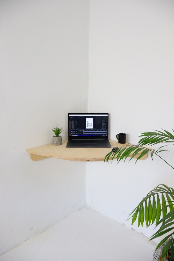 Wall mounted corner computer desk store