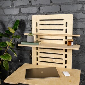 Computer Desk Wall Hanging Wooden Murphy Desk Adjust Custom Floating ...
