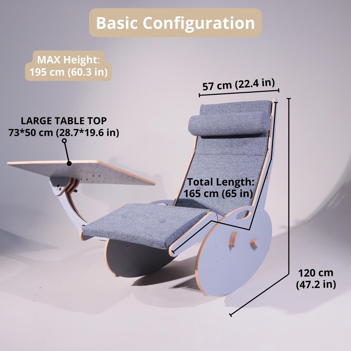 Adjustable Plywood Lounge Chair With Laptop Stand: Ergonomic ...