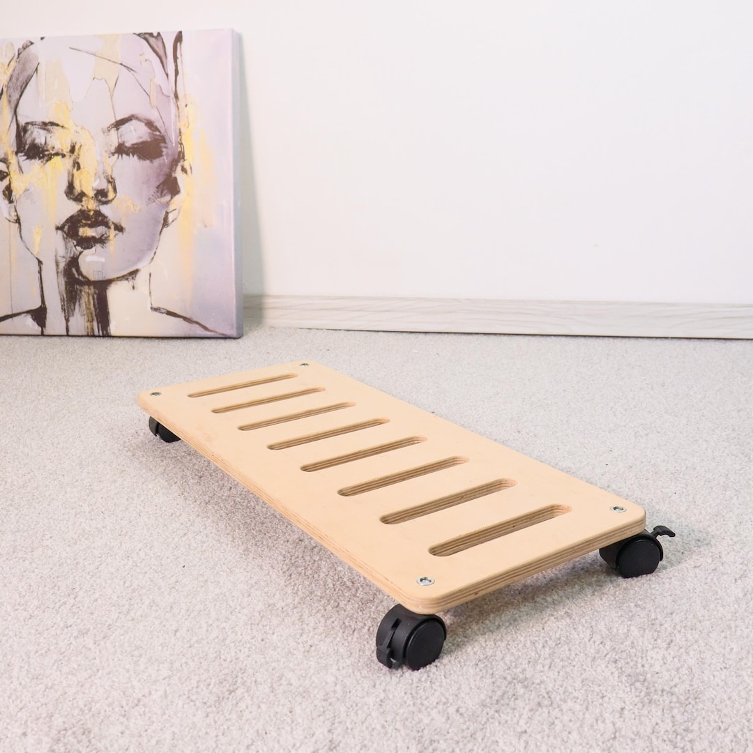 Wooden PC Tower Stand With Wheels: Under Desk Gamer Gift - Etsy