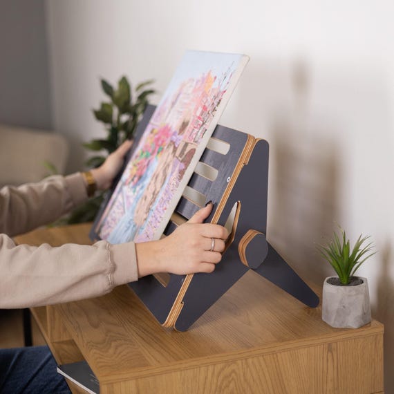 Gift for Artist Drawing Board Wooden Easel Portable Lap Desk for Bed Journal Tray Laptop Stand With Legs Work From Home Lap Desk Adjustable Etsy Canada