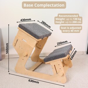 Kneeling Chair Reading Chair Modern Furniture Plywood Cushion Stool ...