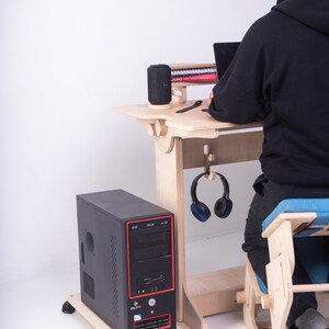 Office Furniture Computer Stand for Desktop PC Tower Case Wooden PC ...