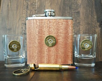 Bullet Flask Gift Set 12GA Winchester Remington Bullet Shot | Etsy