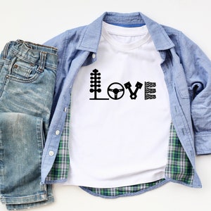 LOVE Drag Racing Toddler Tee Kid's Tee T-shirt Drag Racing T-shirt Kid ...