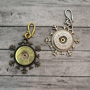 Metal Snowflake Bullet Ornament, Shotgun Shell Ornament, Bullet ...