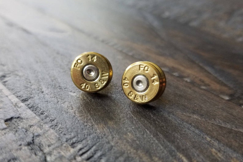 Handmade Bullet Post Earrings Bullet Stud Earrings Bullet - Etsy