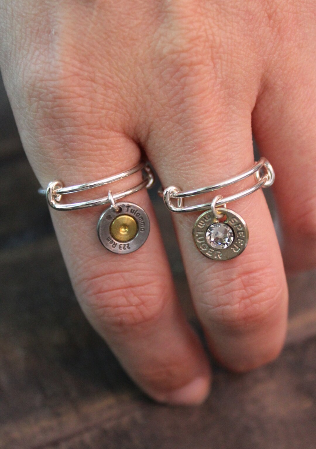 Handmade Bullet Rings Adjustable, Bullet Jewelry Gifts for Her - Etsy