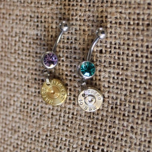 Handmade Bullet Naval Belly Button Ring, Bullet Belly Button Ring ...