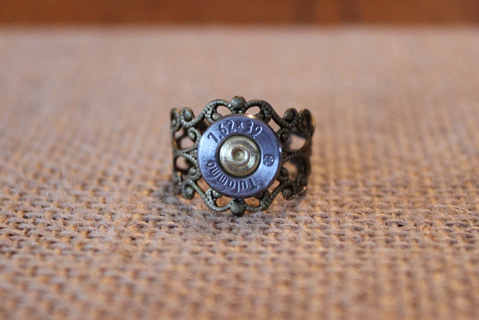 Handmade Filigree AK47 7.62x39 Bullet Rings Adjustable With or - Etsy