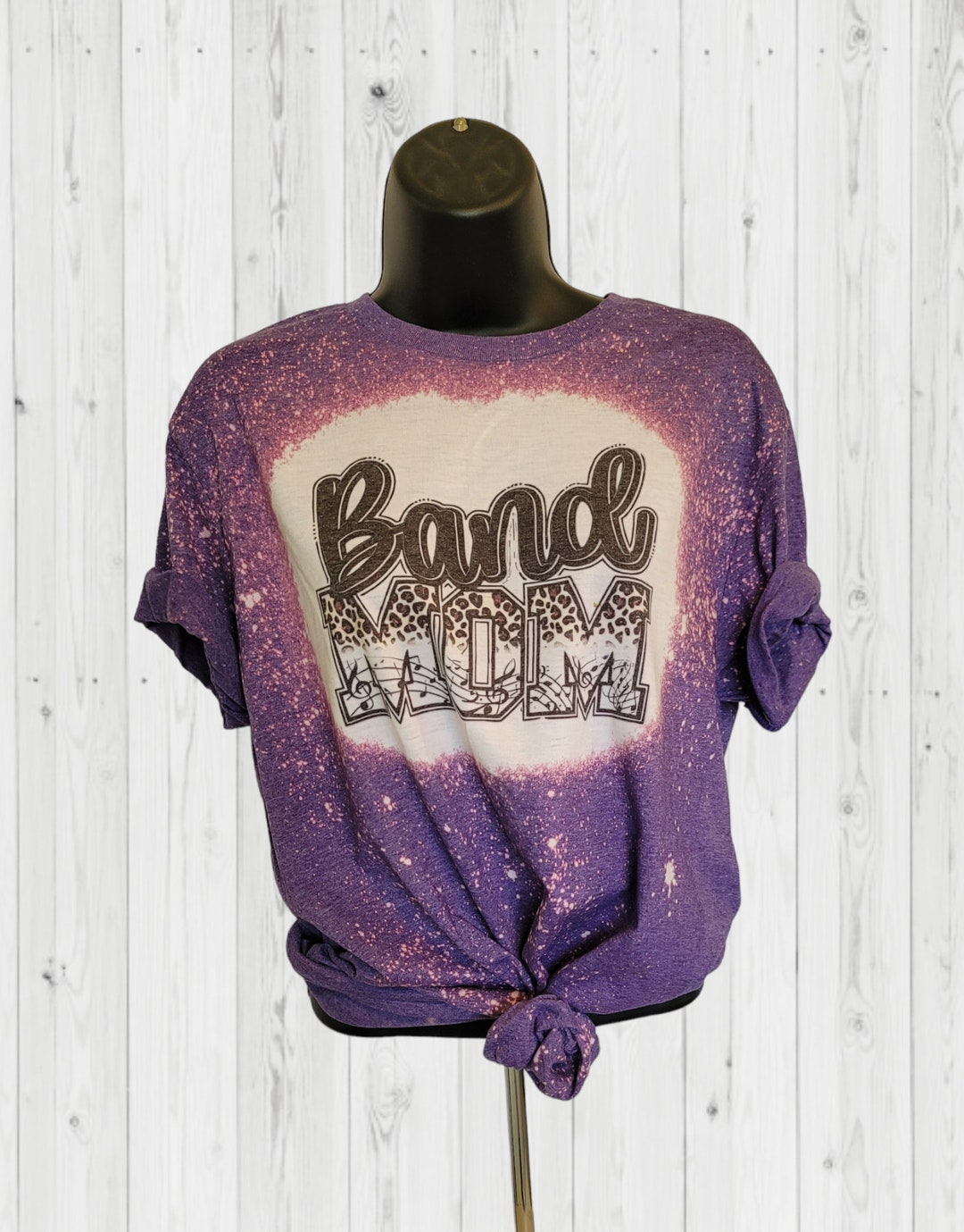 DEFECTS Band Mom Shirt Tee, Band Mom Bleached Tee Gifts for Her - Etsy