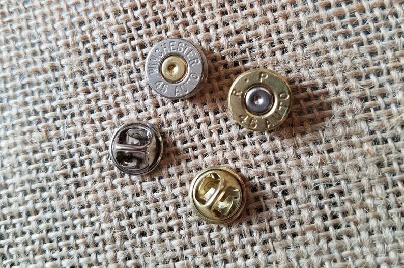 Handmade Spent Bullet Tie Tack Bullet Hat Pin Bullet Lapel Pin Men's ...
