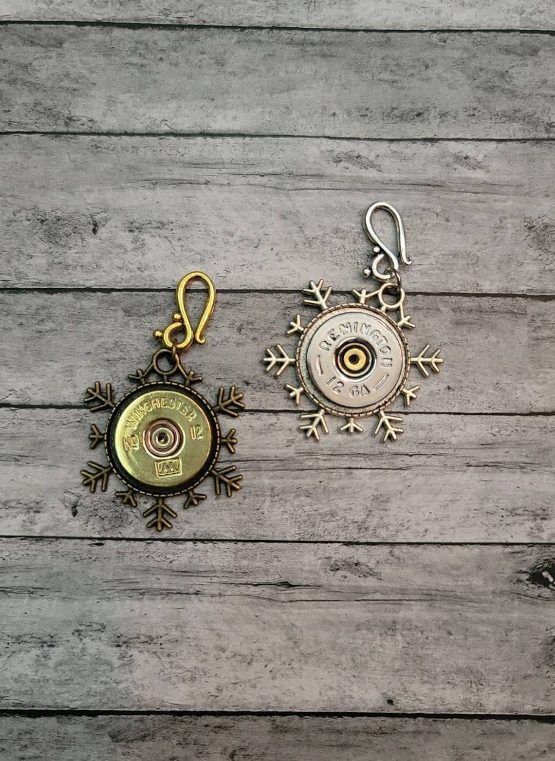 Metal Snowflake Bullet Ornament Shotgun Shell Ornament - Etsy
