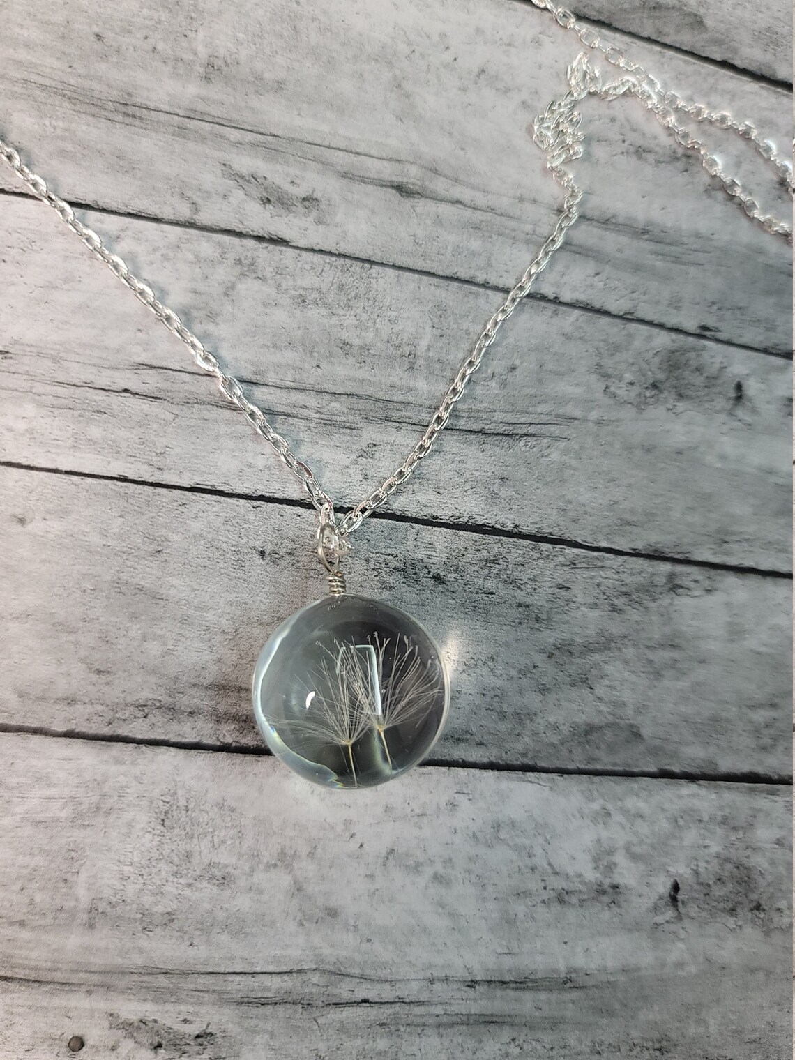 Glass Dandelion Necklace New Mom Gift Gift for Mom From | Etsy
