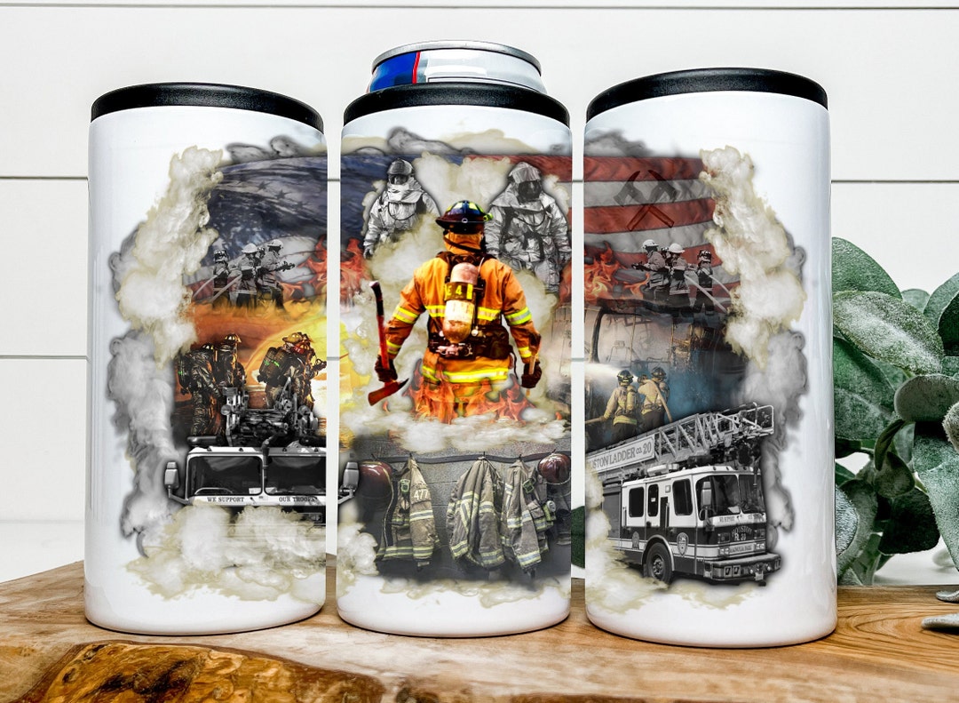 Firefighter 4 in 1 Can Cooler, Fits All - Stainless Steel Can Cooler ...